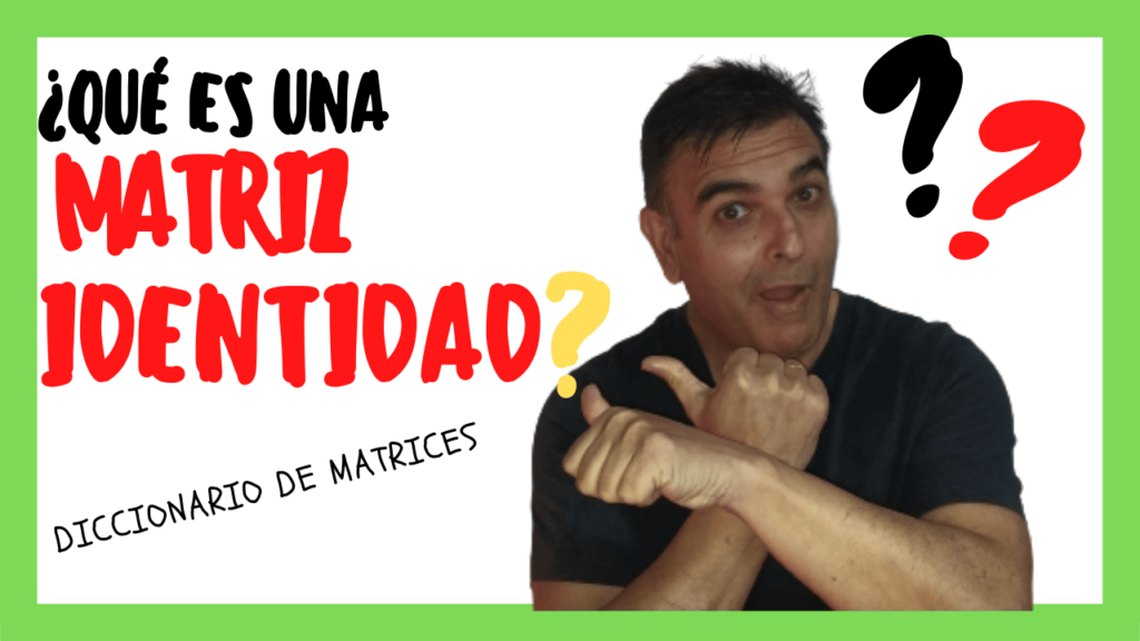 ¿Qué Es Una Matriz Identidad?